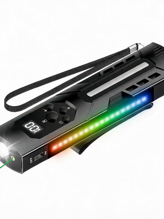 FARRIDE | Other | 20 Lumens Edc Flat Flashlight Rechargeable Rgb Side ...